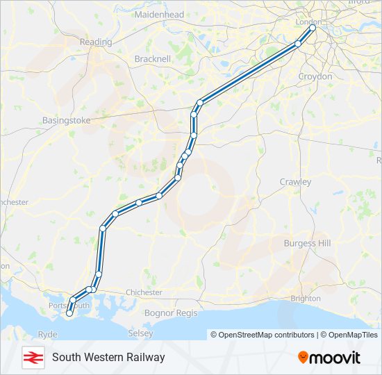 south western railway Route: Schedules, Stops & Maps - Fratton (Updated)