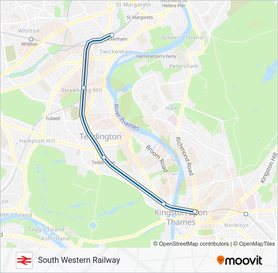 SOUTH WESTERN RAILWAY Route: Schedules, Stops & Maps - Twickenham (Updated)