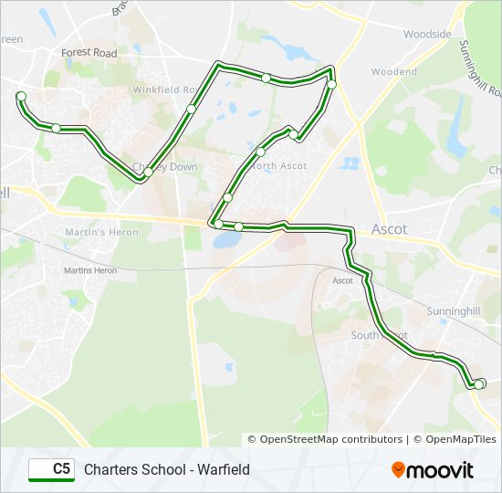 c5 Route: Schedules, Stops & Maps - Sunningdale (Updated)
