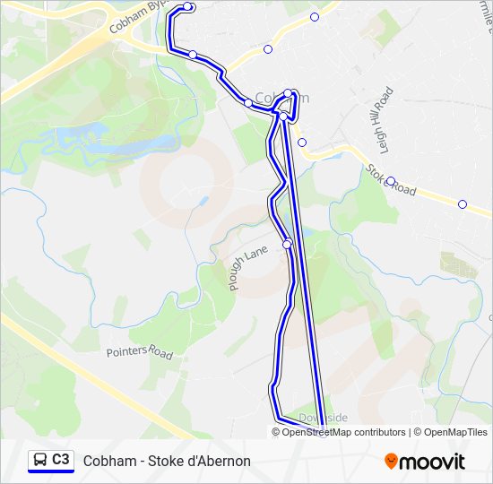 C3 Route: Schedules, Stops & Maps - Cobham (Updated)