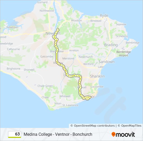 63 Route: Schedules, Stops & Maps - Fairlee (Updated)