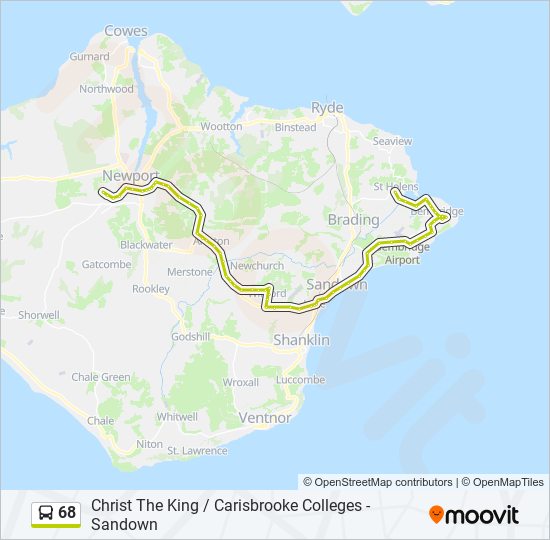 68 Route: Schedules, Stops & Maps - Newport (Updated)