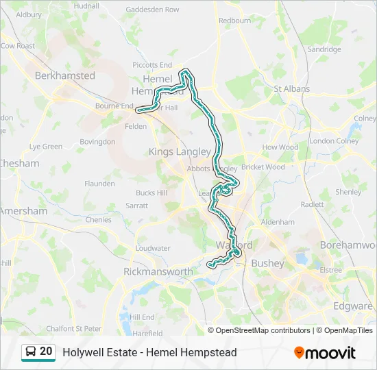 20 Route: Schedules, Stops & Maps - Holywell (Updated)