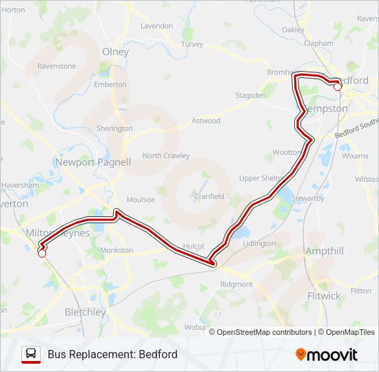 AVANTI WEST COAST Route: Schedules, Stops & Maps - Bus Replacement ...