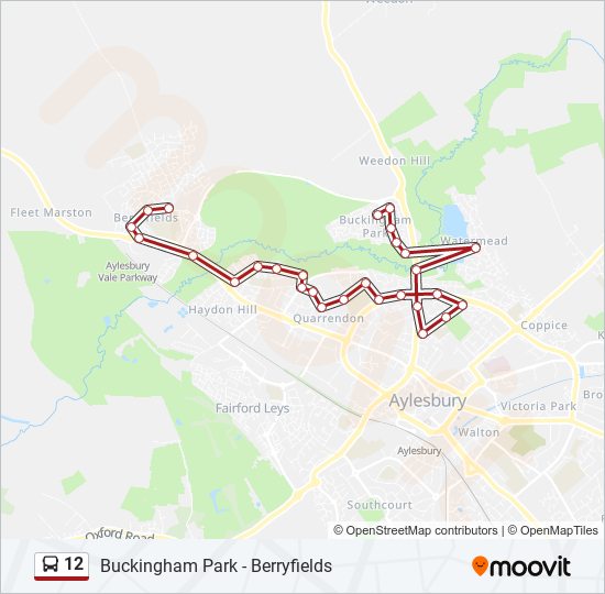 12 Route: Schedules, Stops & Maps - Aylesbury (Updated)