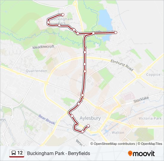 12 Route: Schedules, Stops & Maps - Aylesbury (Updated)