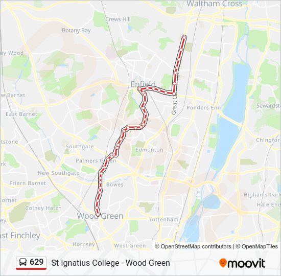 629 Route: Schedules, Stops & Maps - St Ignatius College (Updated)