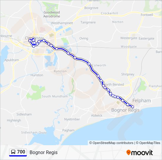 700 Route: Schedules, Stops & Maps - Bognor Regis (Updated)