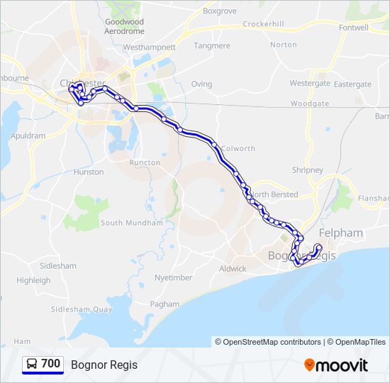 700 Route: Schedules, Stops & Maps - Bognor Regis (Updated)