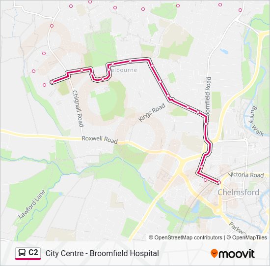 C2 Route Schedules Stops Maps Chelmsford City Centre Updated C2 Route Schedules Stops Maps Chelmsford City Centre Updated