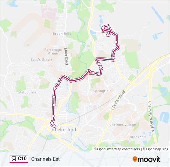 C10 Route Schedules Stops Maps Channels Est Updated 