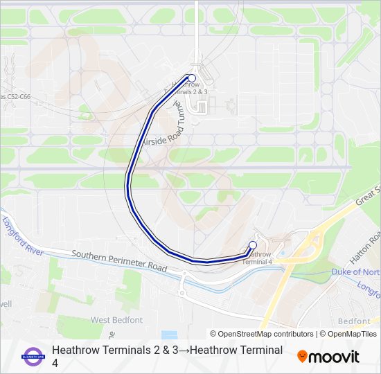 elizabeth Route: Schedules, Stops & Maps - Heathrow Terminals 2 & 3‎→ ...