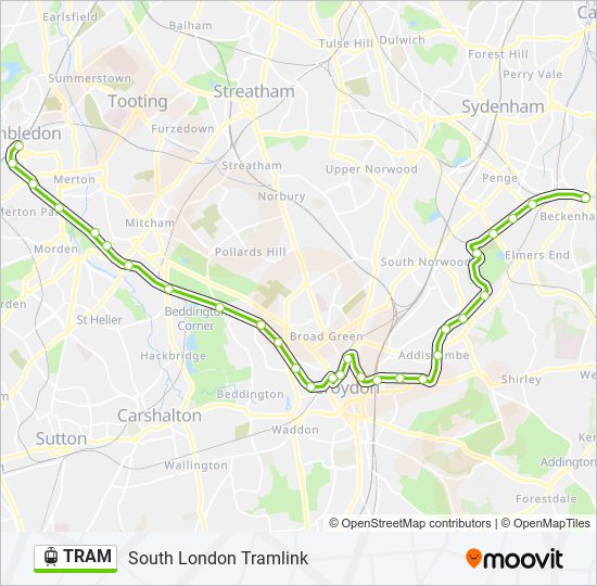 tram Route: Schedules, Stops & Maps - Beckenham Junction (Updated)