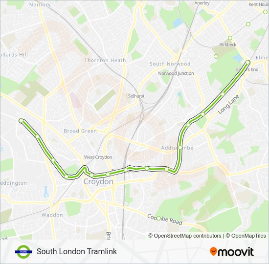 TRAM Route: Schedules, Stops & Maps - Therapia Lane (Updated)