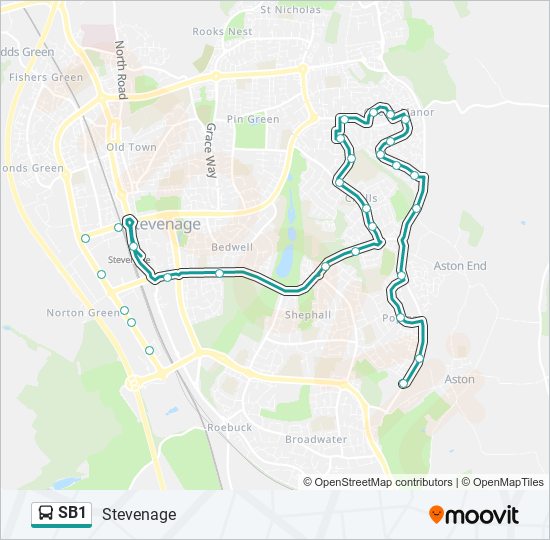 sb1 Route: Schedules, Stops & Maps - Stevenage (Updated)