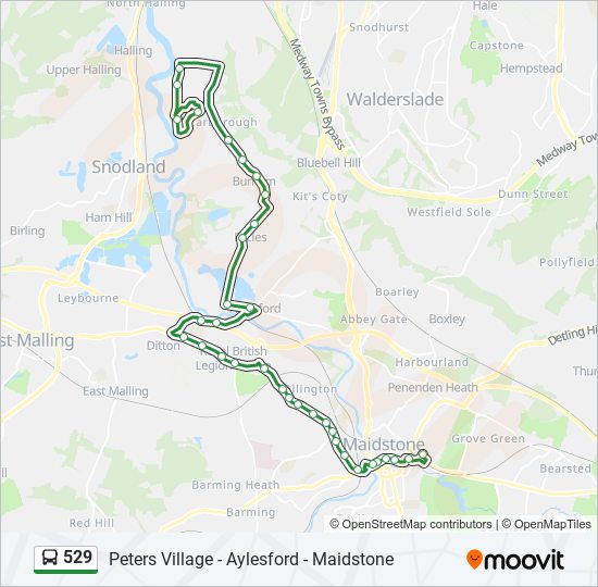 529 Route: Schedules, Stops & Maps - Vinters Park (Updated)