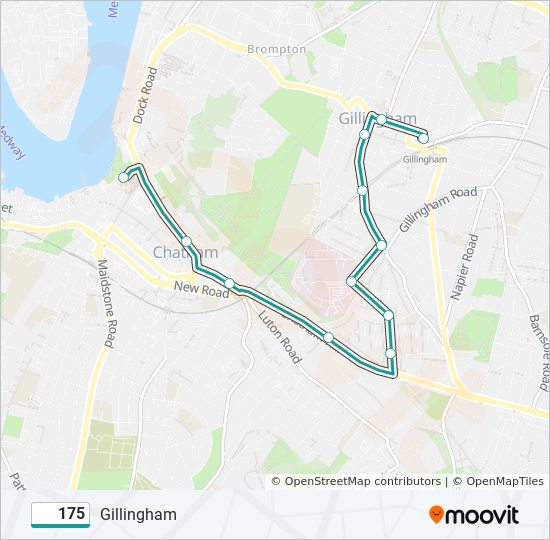 175 Route: Schedules, Stops & Maps - Gillingham (Updated)