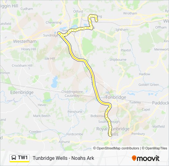 TW1 Route: Schedules, Stops & Maps - Noahs Ark (Updated)