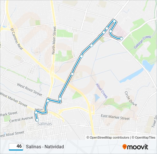 Ruta 46: horarios, paradas y mapas - Natividad (Actualizado)