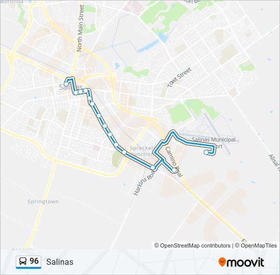 96 Route: Schedules, Stops & Maps - Salinas (Updated)