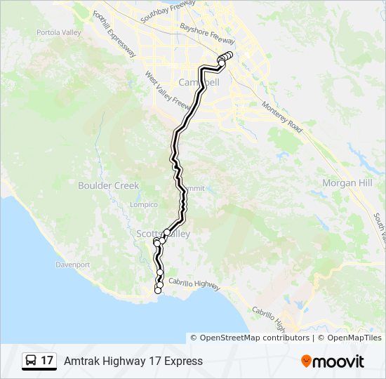 17 Route: Schedules, Stops & Maps - Highway 17 Express To San Jose via ...