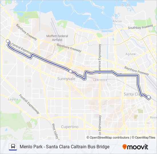 busbridge caltrain mpkscl Route: Schedules, Stops & Maps - Santa Clara ...