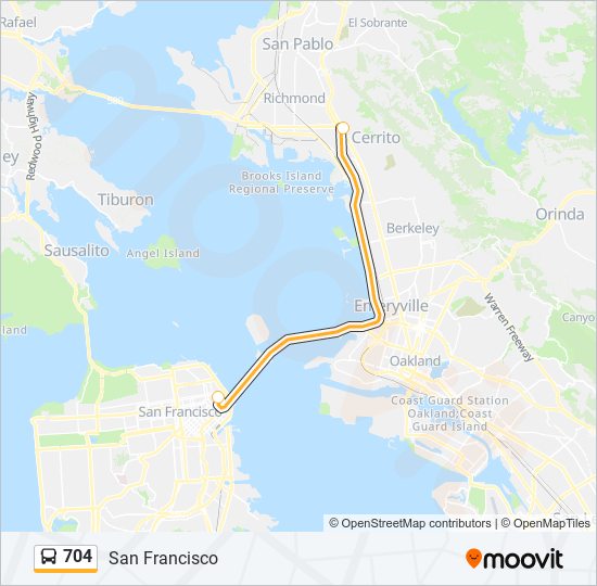 704 Route: Schedules, Stops & Maps - San Francisco (Updated)