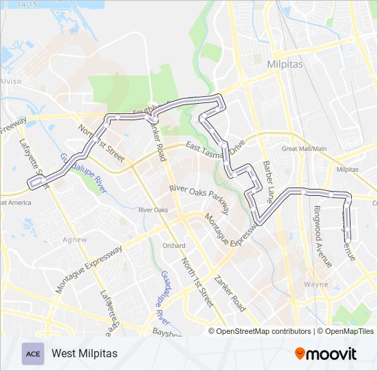 ace violet Route: Schedules, Stops & Maps - Violet Shuttle (Updated)