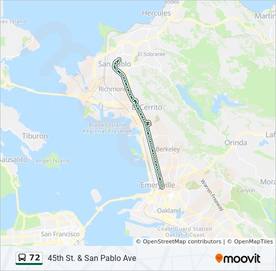72 Route Schedules Stops Maps 45th St San Pablo Ave