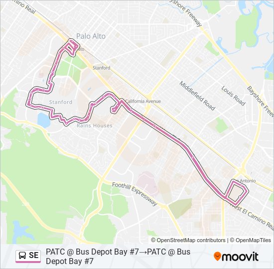 se Route: Schedules, Stops & Maps - PATC @ Bus Depot Bay #7‎→PATC @ Bus Depot Bay #7 (Updated)