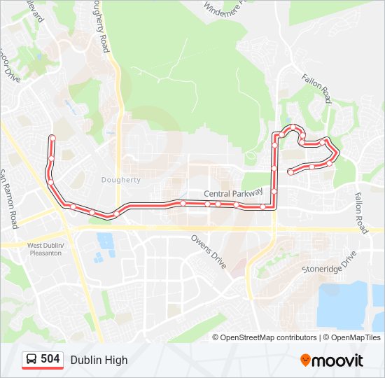 504 Route: Schedules, Stops & Maps - Dublin High (Updated)