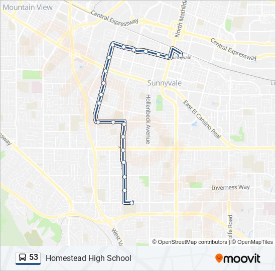 53 Route: Schedules, Stops & Maps - Homestead High School (Updated)