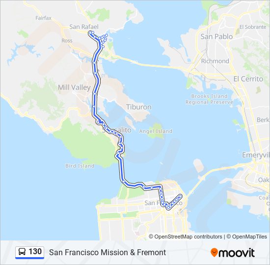 130 Route: Schedules, Stops & Maps - San Francisco Mission and Fremont ...