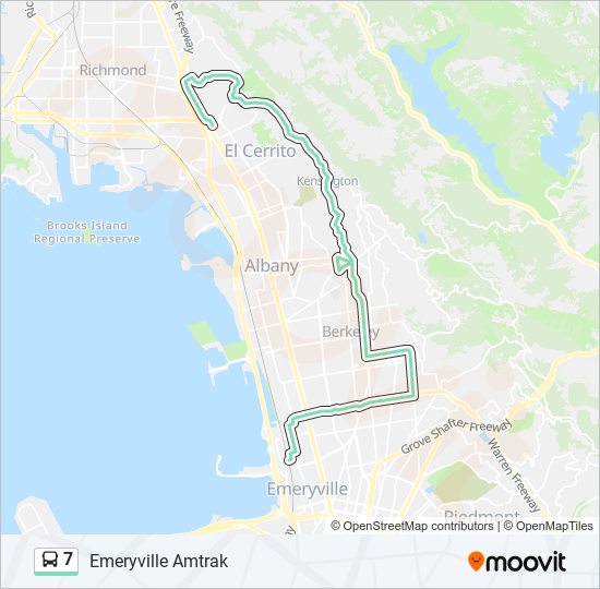 7 Route: Schedules, Stops & Maps - Emeryville Amtrak (Updated)