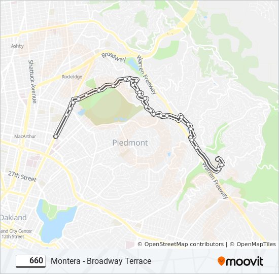 660 Route: Schedules, Stops & Maps - Montera Middle School (Updated)