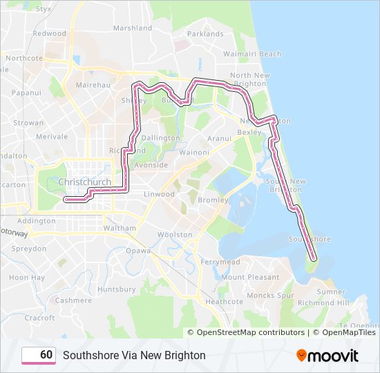 60 Route: Schedules, Stops & Maps - Southshore Via New Brighton (Updated)