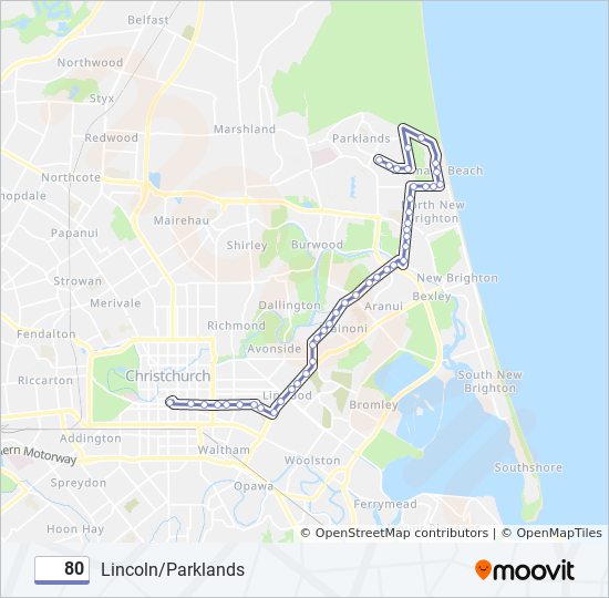 80 Route: Schedules, Stops & Maps - Parklands (Updated)