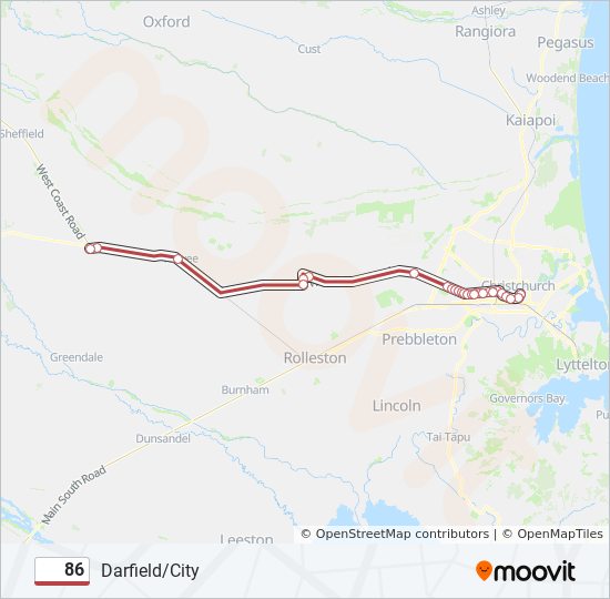 86 Route: Schedules, Stops & Maps - City & Manchester Street (Updated)