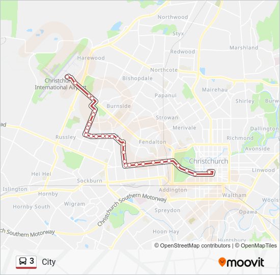 3 Route: Schedules, Stops & Maps - City (Updated)