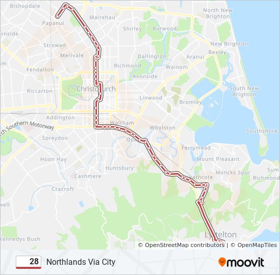 28 Route: Schedules, Stops & Maps - Northlands Via City (Updated)
