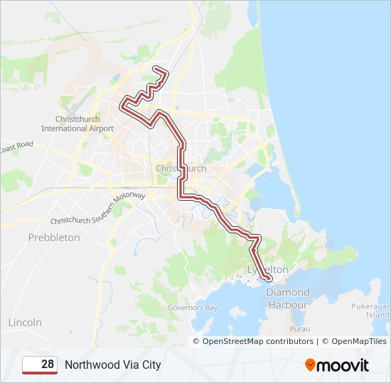 28 Route: Schedules, Stops & Maps - Northwood Via City (Updated)