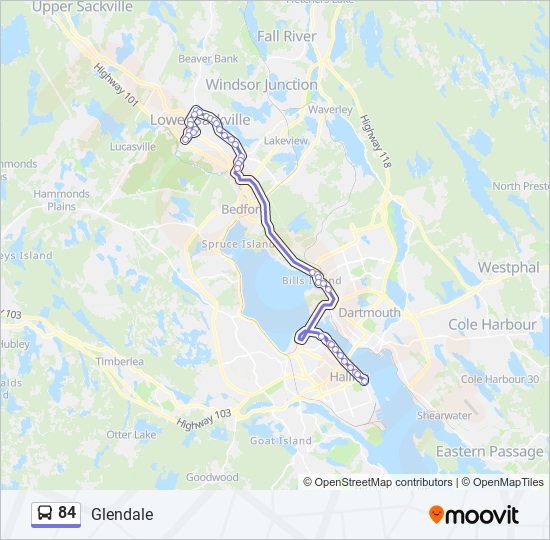 84 Route: Schedules, Stops & Maps - 84 Downtown To Scotia Square (Updated)