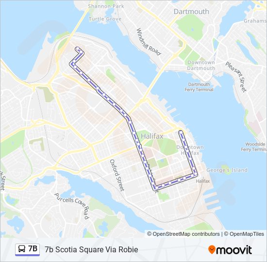 7b Route: Schedules, Stops & Maps - 7b Scotia Square Via Robie (Updated)
