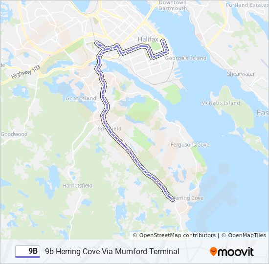 9b Route: Schedules, Stops & Maps - 9b Herring Cove Via Mumford ...