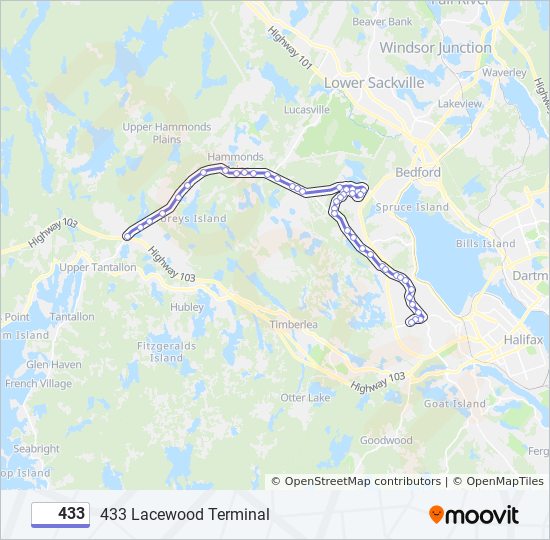 433 Route: Schedules, Stops & Maps - 433 Lacewood Terminal (Updated)