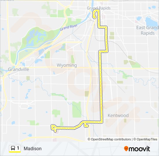 1 Route: Schedules, Stops & Maps - Central Station (Updated)