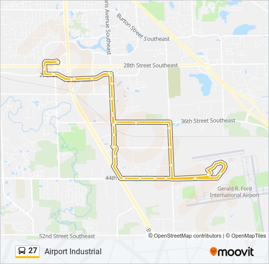 27 Route: Schedules, Stops & Maps - Airport Ind (Updated)