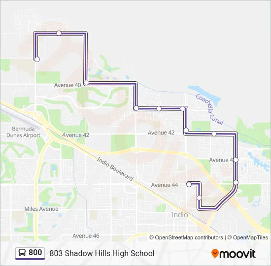 800 Route: Schedules, Stops & Maps - 803 Shadow Hills High School (Updated)
