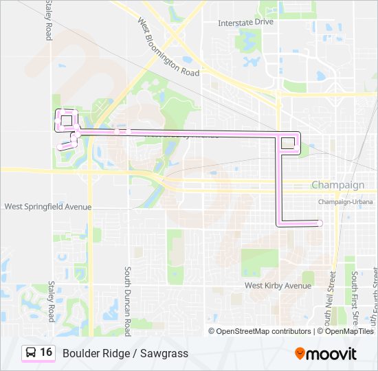 16 Route: Schedules, Stops & Maps - Boulder Ridge / Sawgrass (Updated)