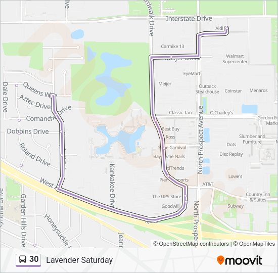 30 Route: Schedules, Stops & Maps - Champaign Walmart (Updated)